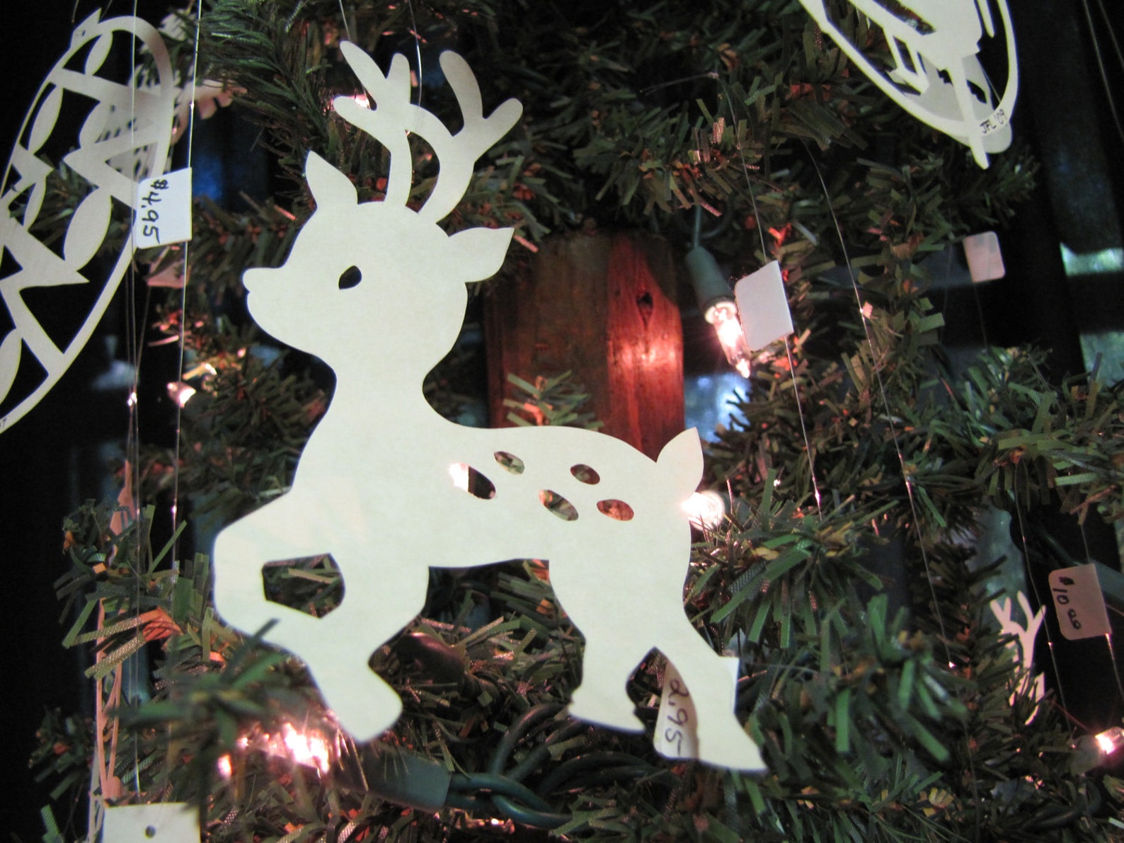 Christmas Ornaments - Scherenschnitte - Hand Paper Cutting Art Signed ...