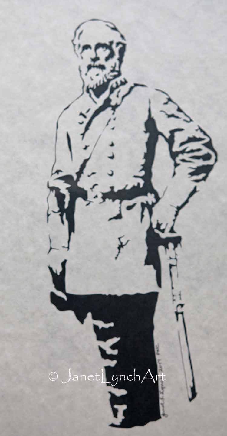 Robert E Lee - Civil War General- Scherenschnitte - Hand Paper Cutting ...
