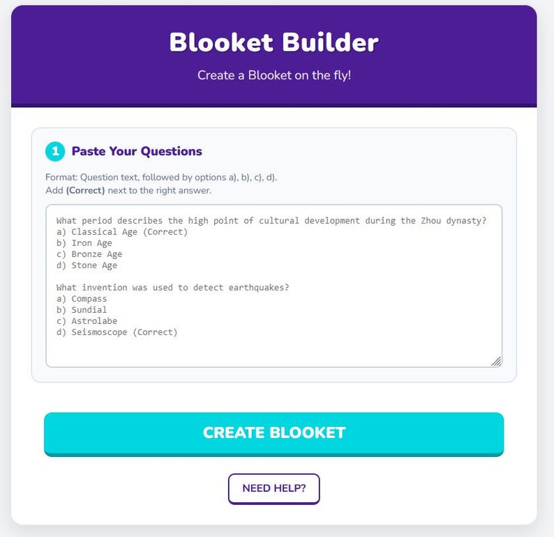 Blooket Builder - Tool to Create a Blooket in 3 Minutes - Etsy