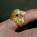 Amazingly Detailed 18K Gold Eagle Ring With Sapphire Eyes - Etsy