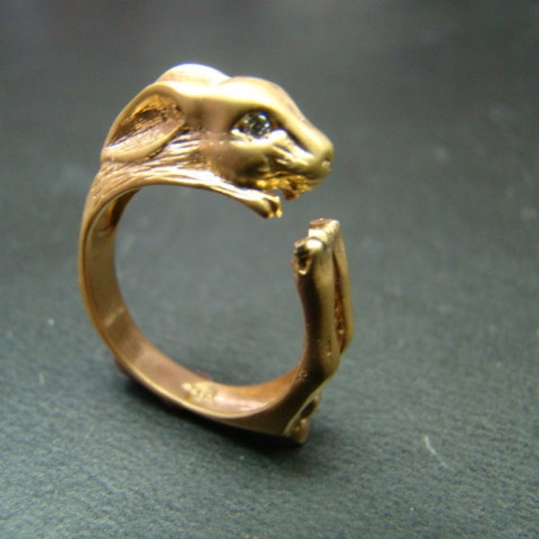 Rabbit Ring - Etsy