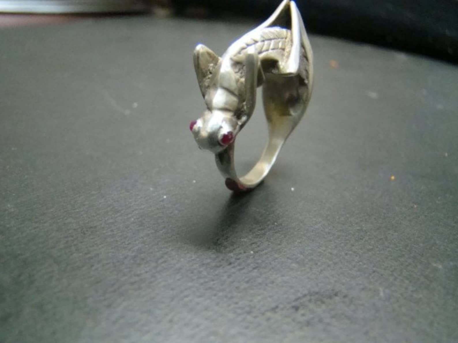 Grasshopper Sterling Silver Ring - Etsy