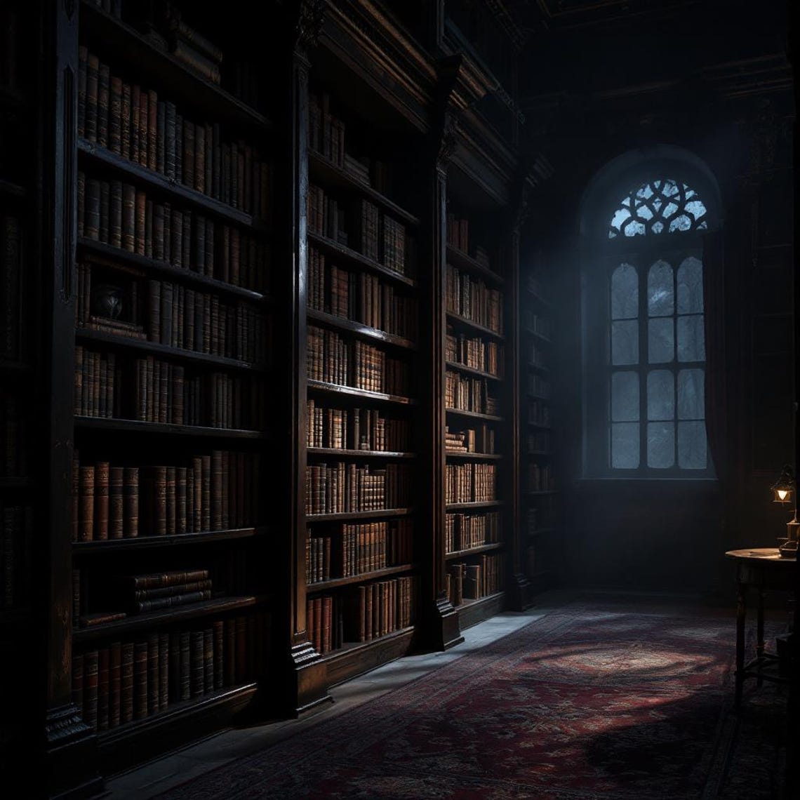 Dark Academia Library Tapestry Gothic Aesthetic Wall Hanging Book Lover ...