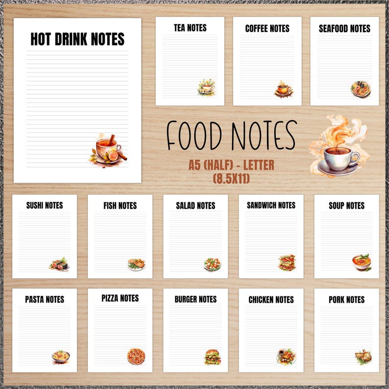 Dinner Notes Sheet, Printable Meal Page, ADHD Meal Planner, Executive ...