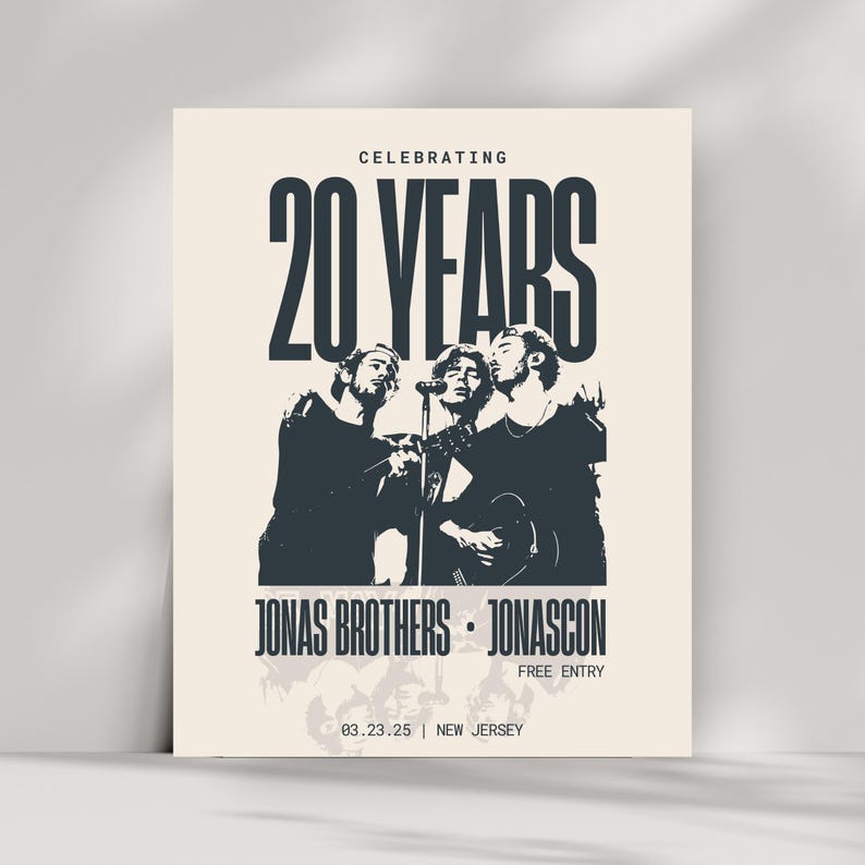 Jonascon "20 Years" Poster - Etsy