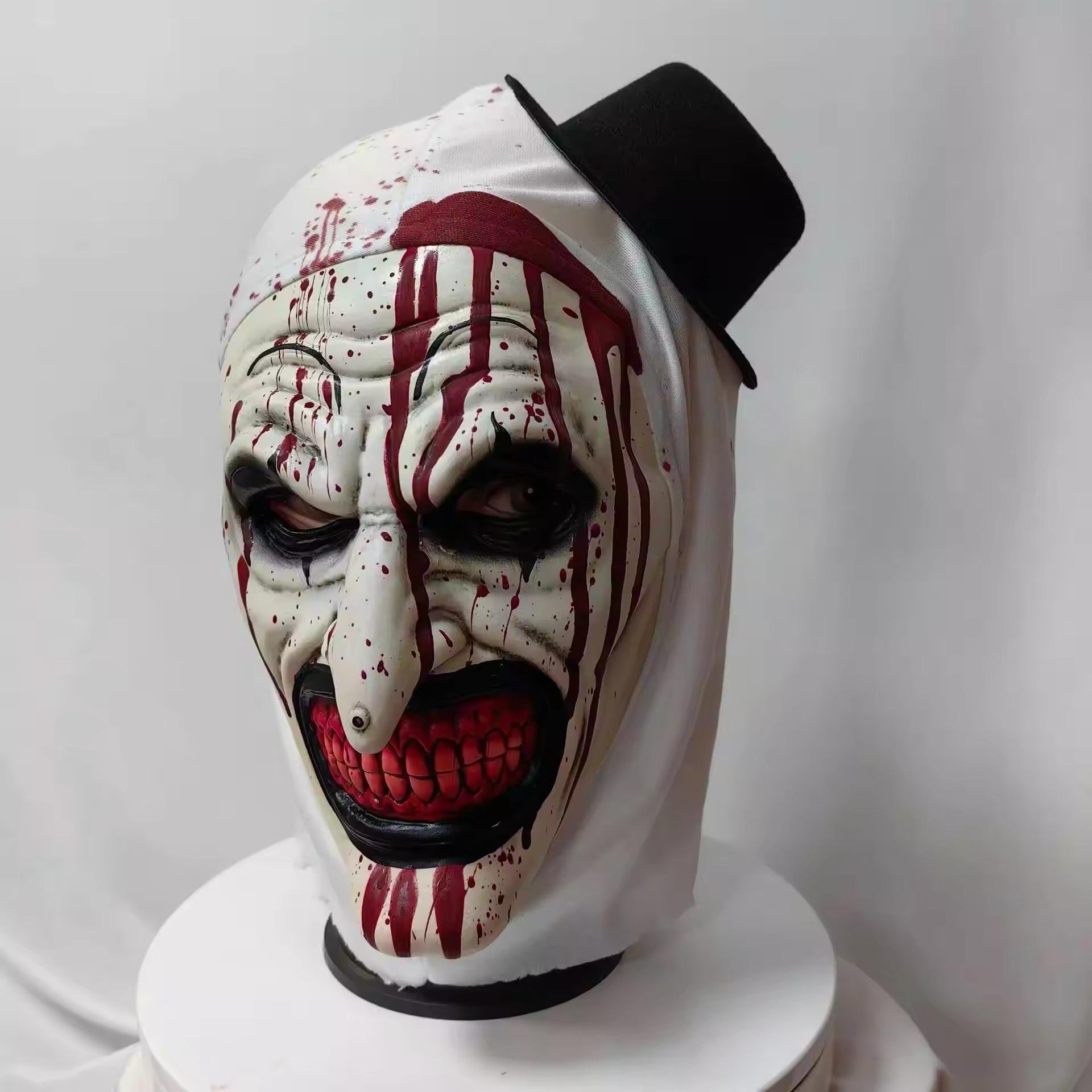 Terrifier Art the Clown Mask Cosplay Bloody Mask Terrifier Costume Mask ...