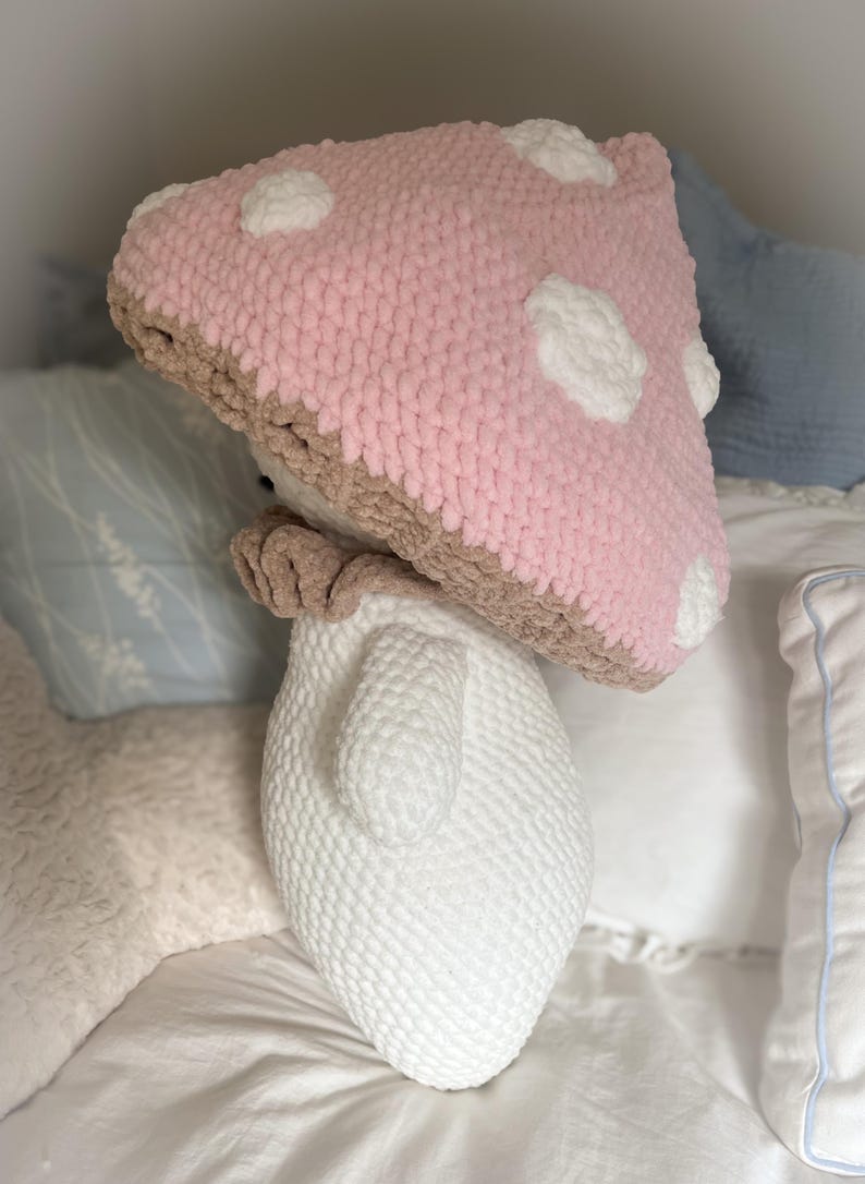 Giant Plush Mushroom Stuffy, Handmade and Crocheted - Etsy
