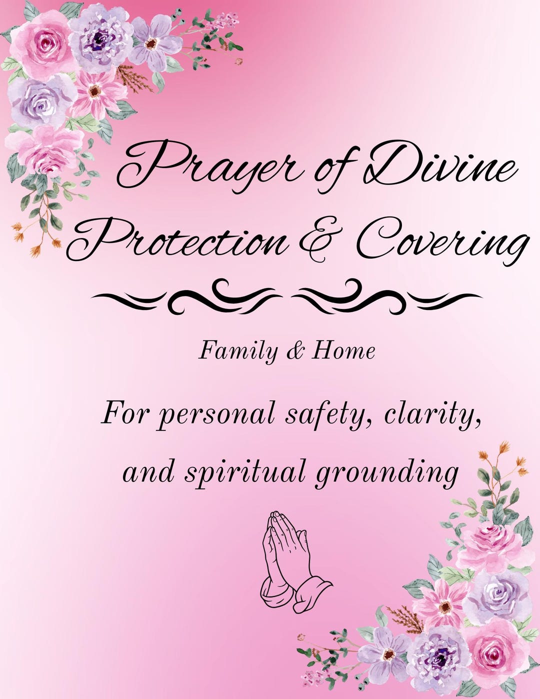 Prayer of Divine Protection & Covering | Family and Home | Digital ...