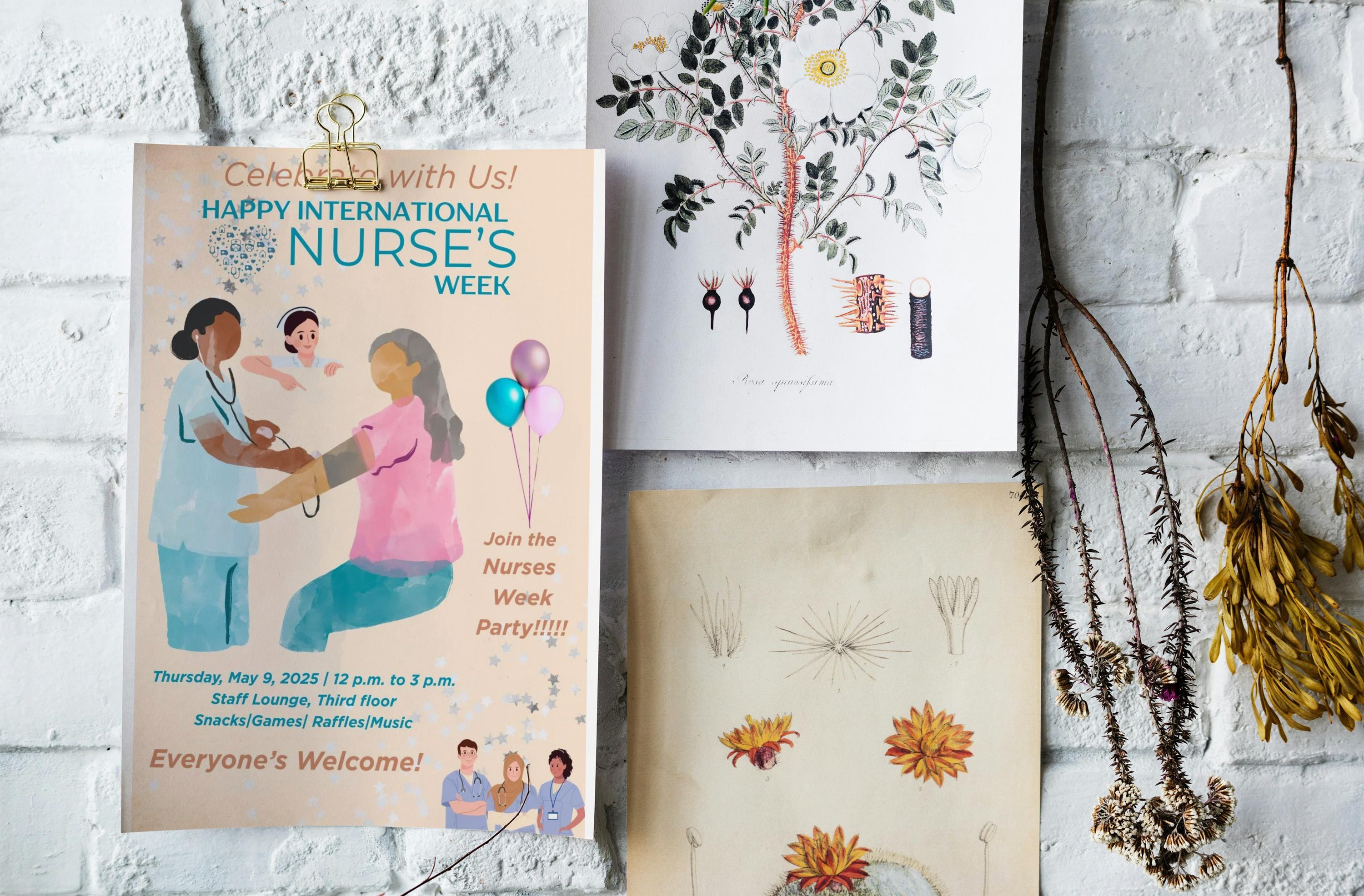 Editable Nurses Week Flyer | Canva Template | Nurse Appreciation Week ...