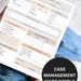 Case Manager Brain Sheet | Case Management Planner | Care Coordination ...