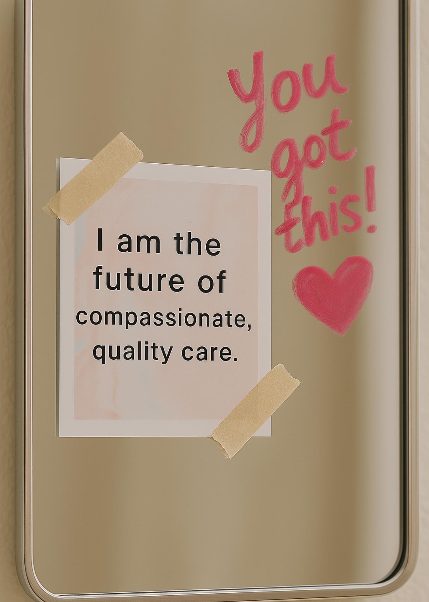 100 Printable Nursing School Affirmation Cards Prinatble Pdf ...