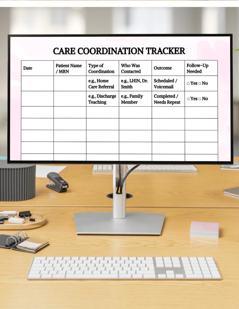 Case Management Sheet Bundle for Patient Care, Patient Care Coordinator ...