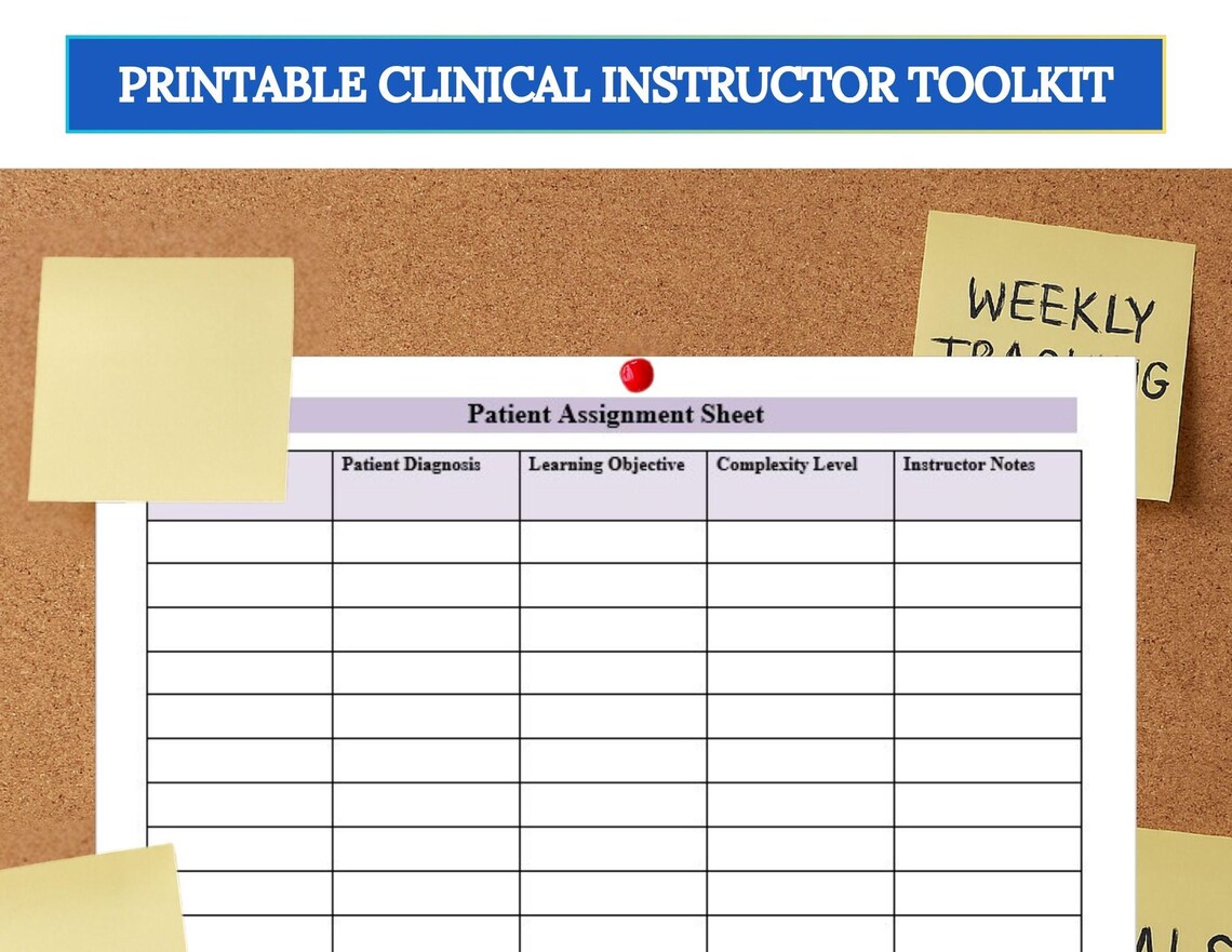 10 Page Clinical Instructor Toolkit, Nursing Education Printable ...