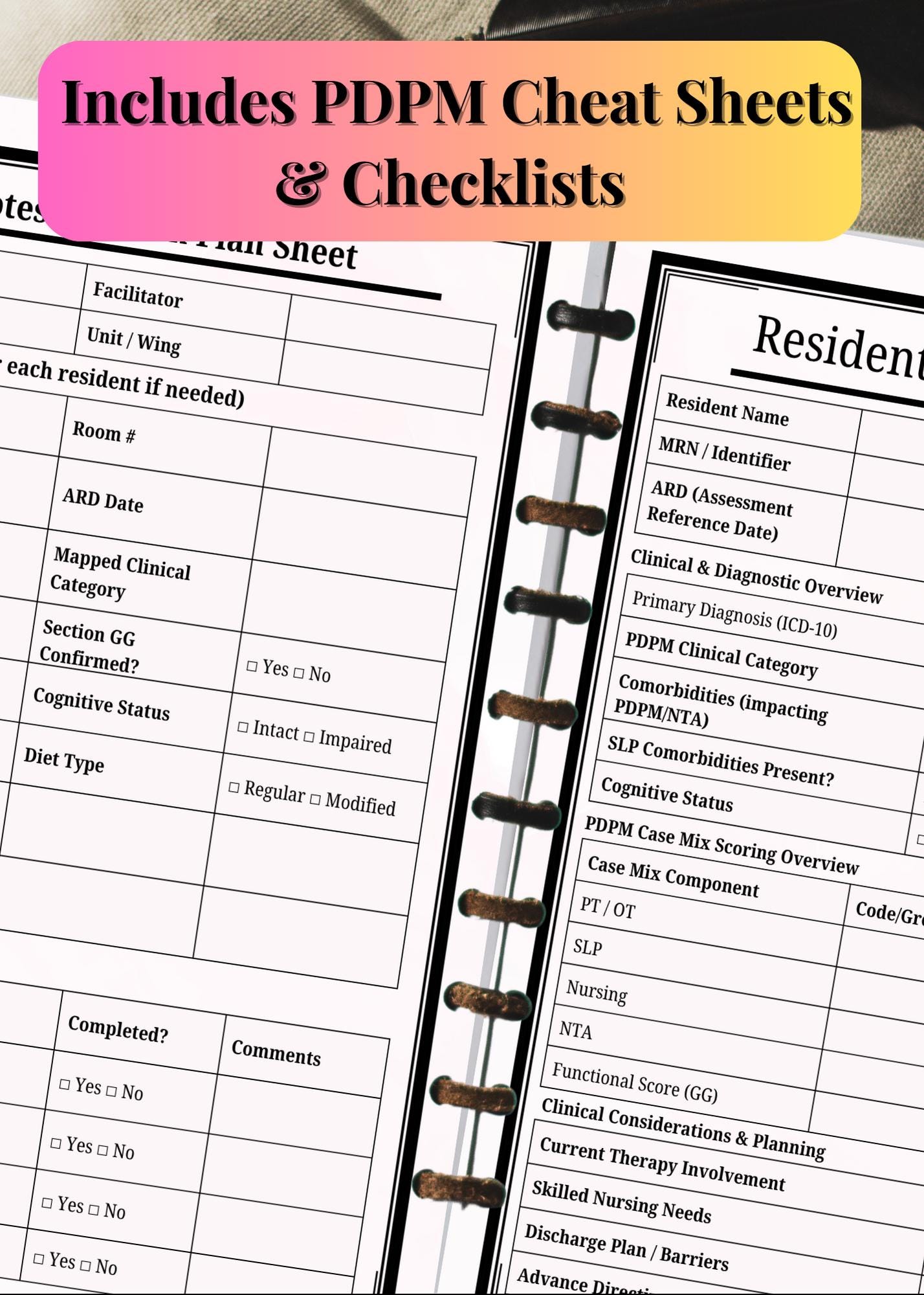PDPM MDS Meeting Printable Toolkit for Mds Coordinator, Director of ...