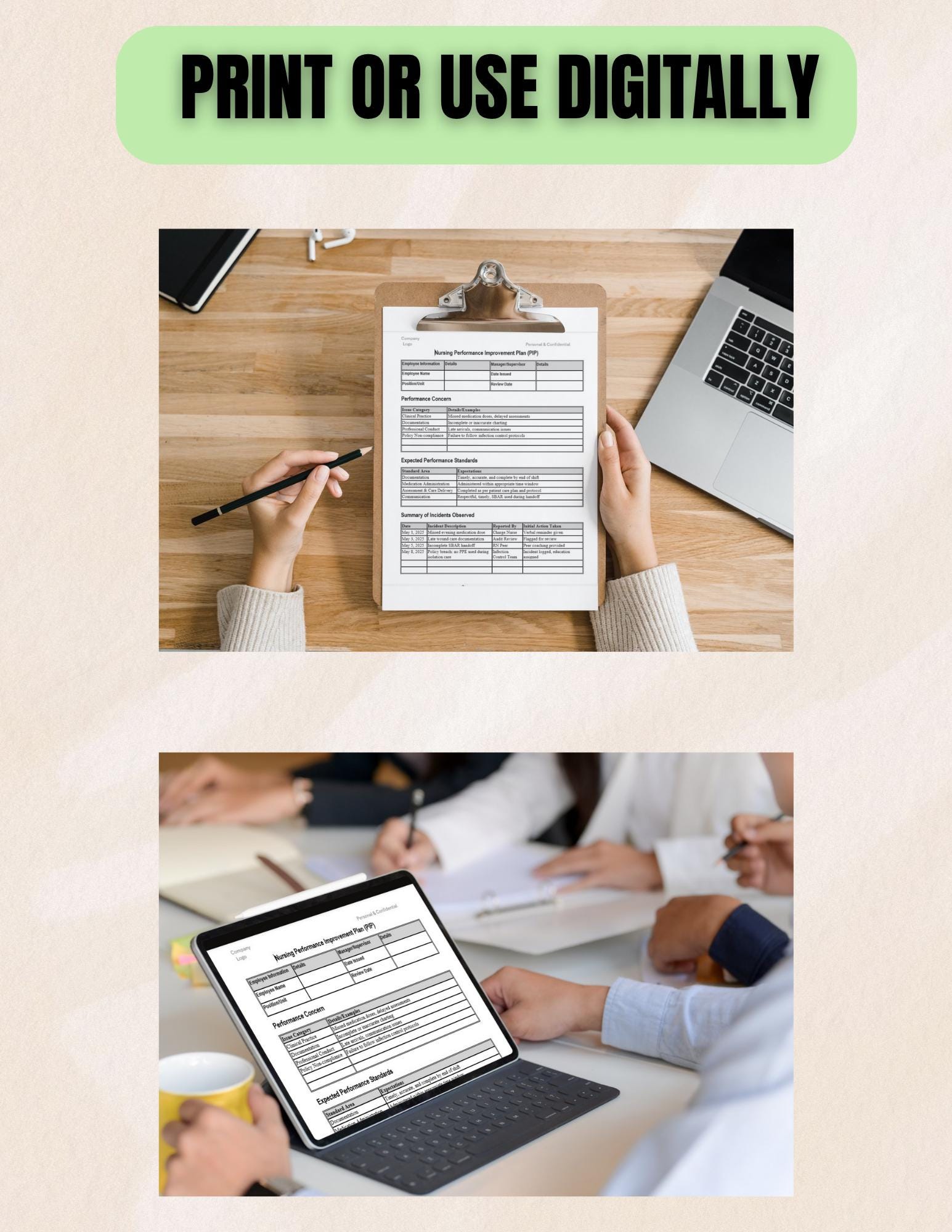 Nursing Performance Improvement Plan, Employee Performance Improvement ...