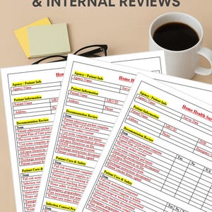 Home Health Survey Checklist, Editable Word Document, Nursing Form ...