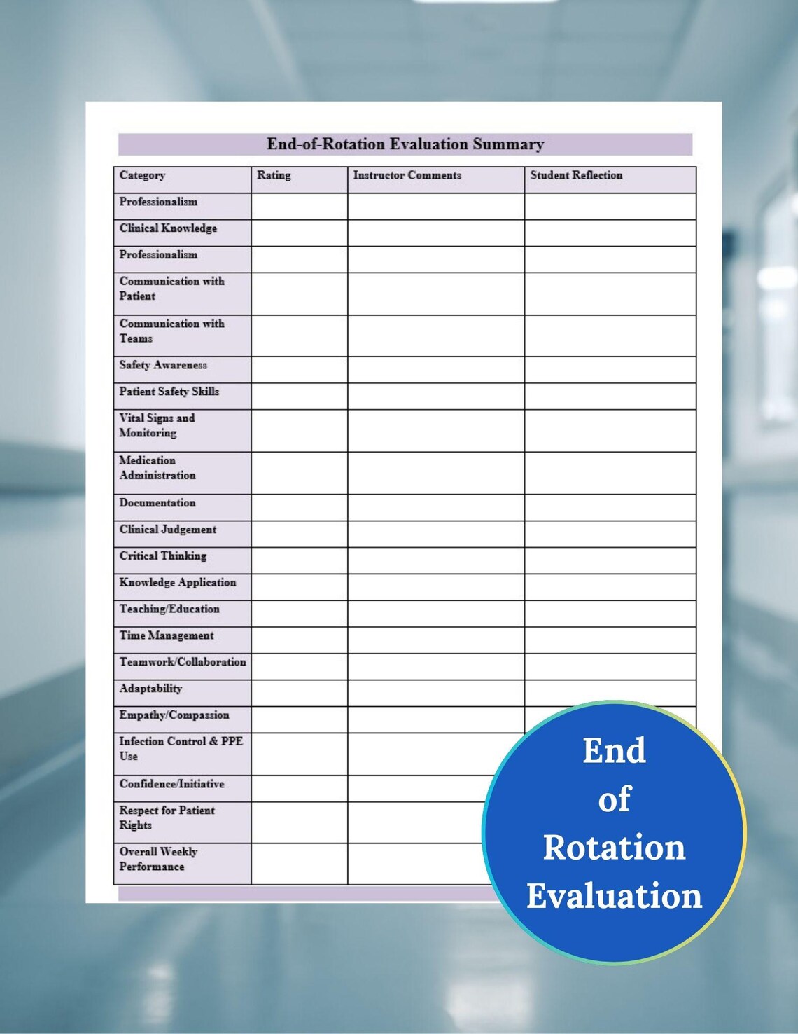10 Page Clinical Instructor Toolkit, Nursing Education Printable ...