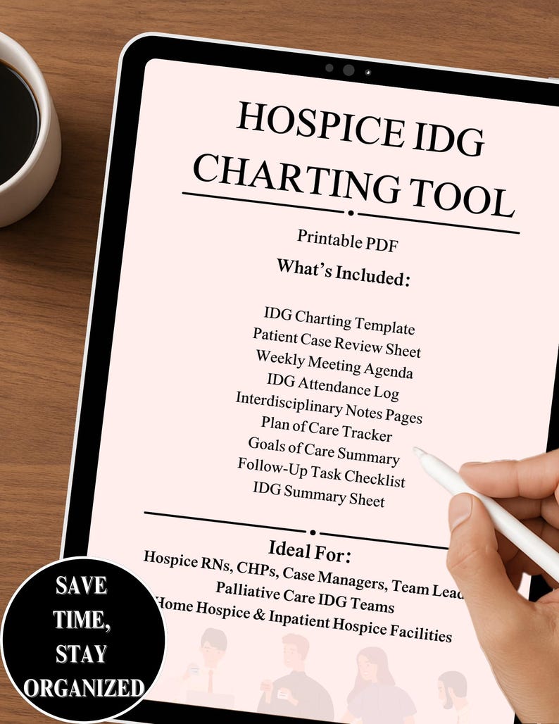 IDG Charting Toolkit for Hospice, Printable Interdisciplinary Forms for Nurses, Printable PDF ...