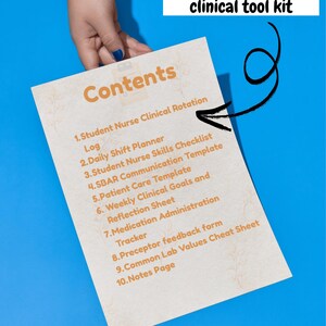 Student Nurse Clinical Rotation Kit | Printable Templates, SBAR, Care ...