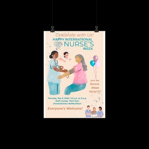 Editable Nurses Week Flyer | Canva Template | Nurse Appreciation Week ...