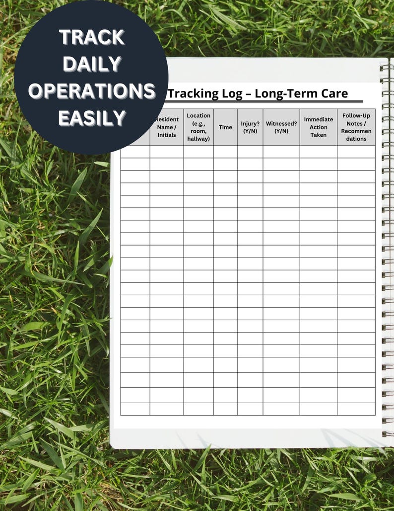 Printable Fall Risk Toolkit for Nursing Homes, Printable LTC Forms ...