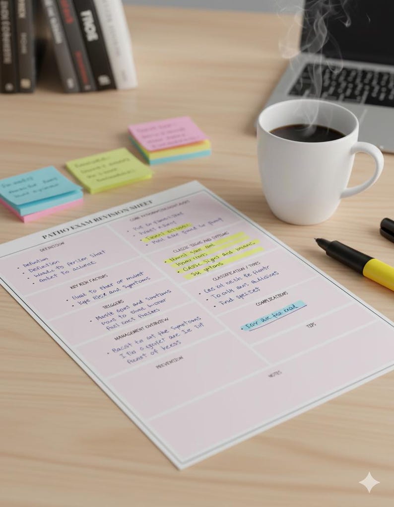 Editable Pathophysiology Exam Review Sheet Disease Management Study ...
