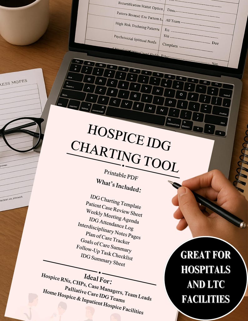 IDG Charting Toolkit for Hospice, Printable Interdisciplinary Forms for ...