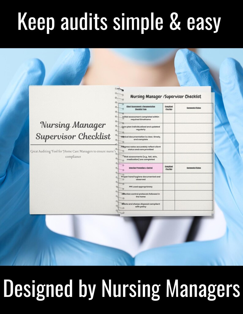 Nurse Manager Forms for Community, Nurse Audit Compliance Checklist PDF ...
