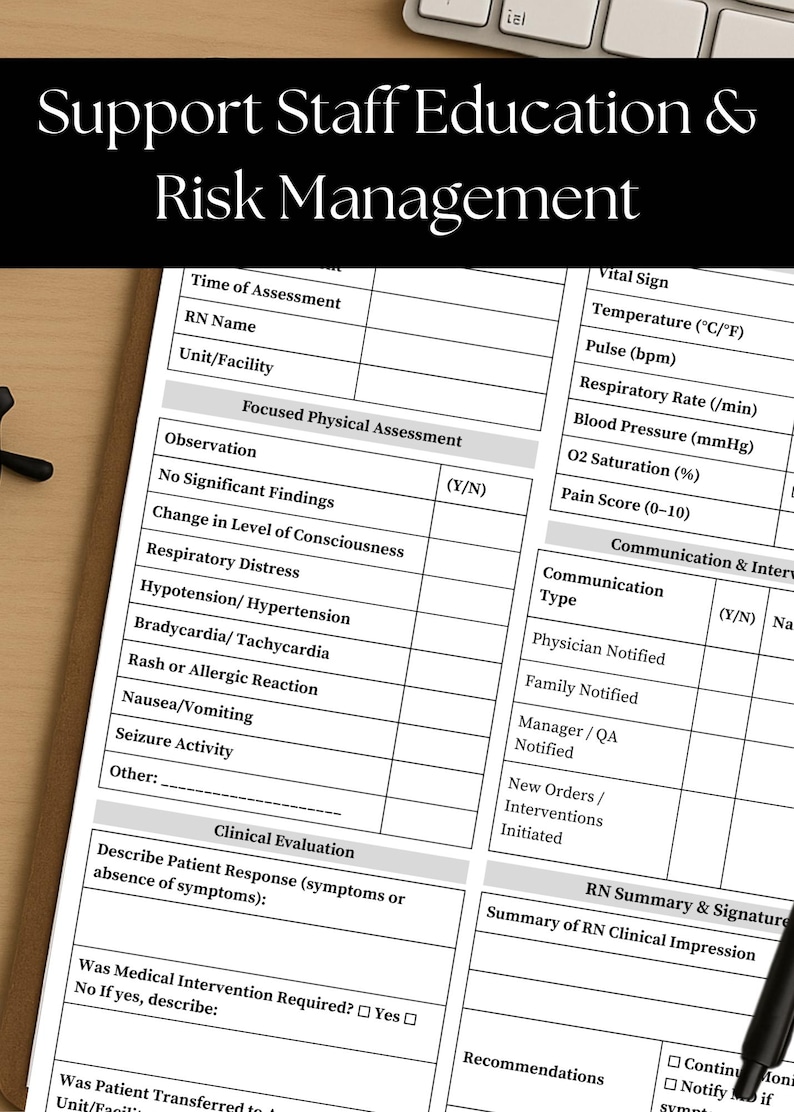Medication Error Reporting Form for Nurses, Medication Error Incident ...