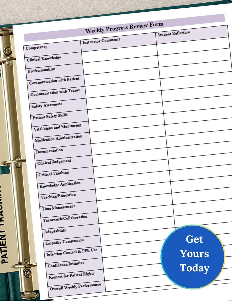 10 Page Clinical Instructor Toolkit, Nursing Education Printable ...