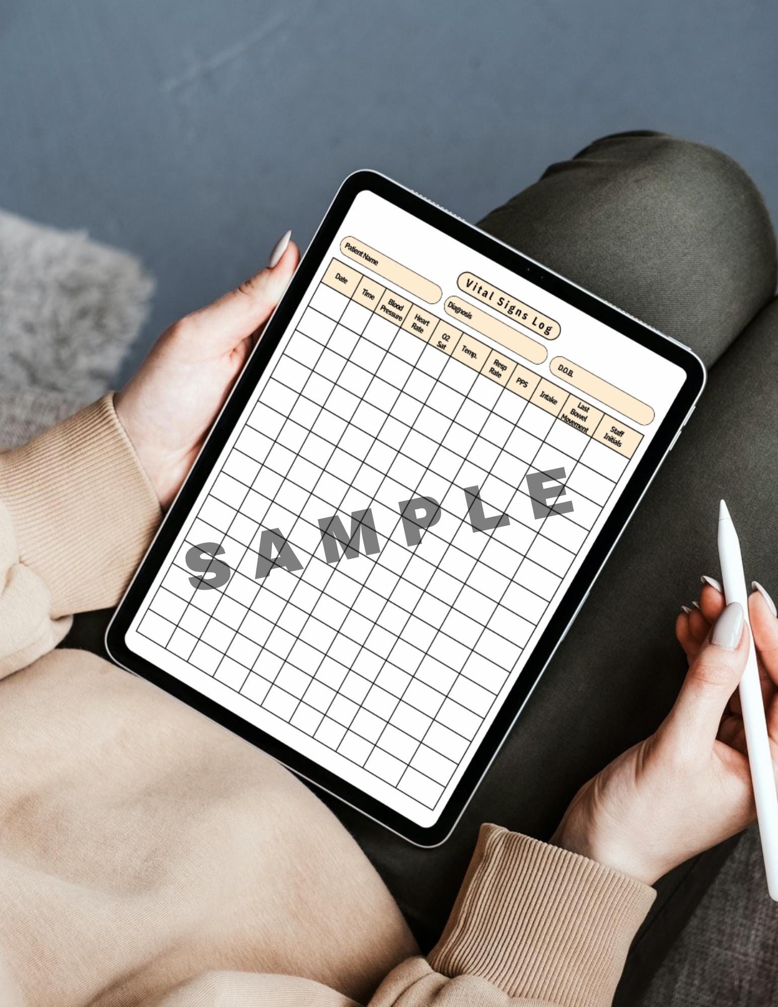 Printable Vitals Sheet for Nurses, SNF Vitals , LTC Vital Sheet ...