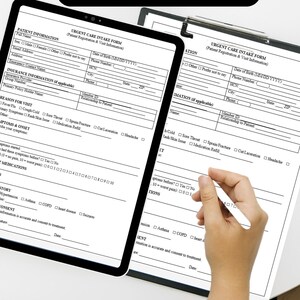 Printable Urgent Care New Patient Registration Form for Walk in Clinics ...