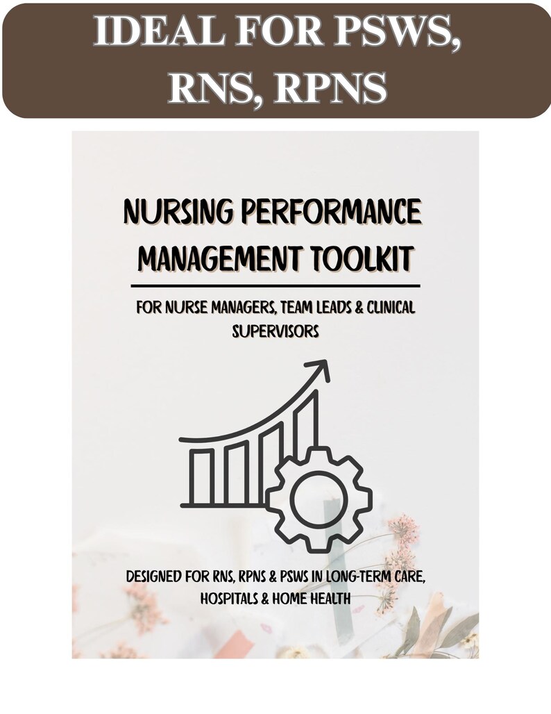 Nursing Staff Performance Toolkit, Editable PIP, Goal Setting, Audit ...