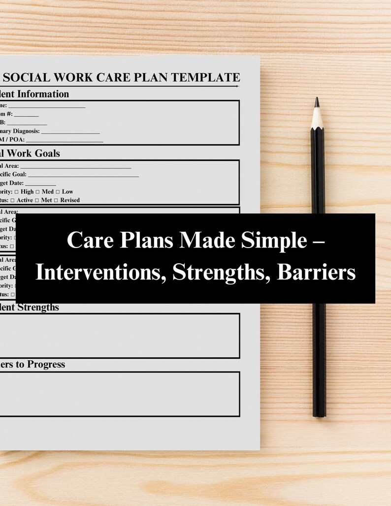 LTC Social Work Planner, Nursing Home Social Work Template, Editable ...