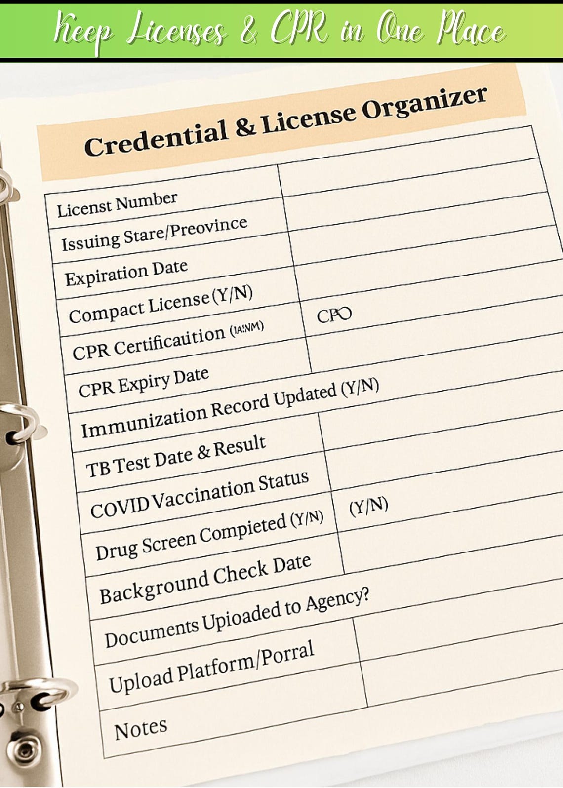 Travel Nurse Forms , Assignment Sheets for Nurses, Trvale Nurse Tracker ...