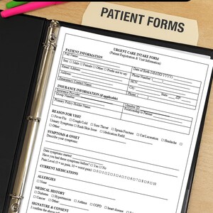 Printable Urgent Care New Patient Registration Form for Walk in Clinics ...