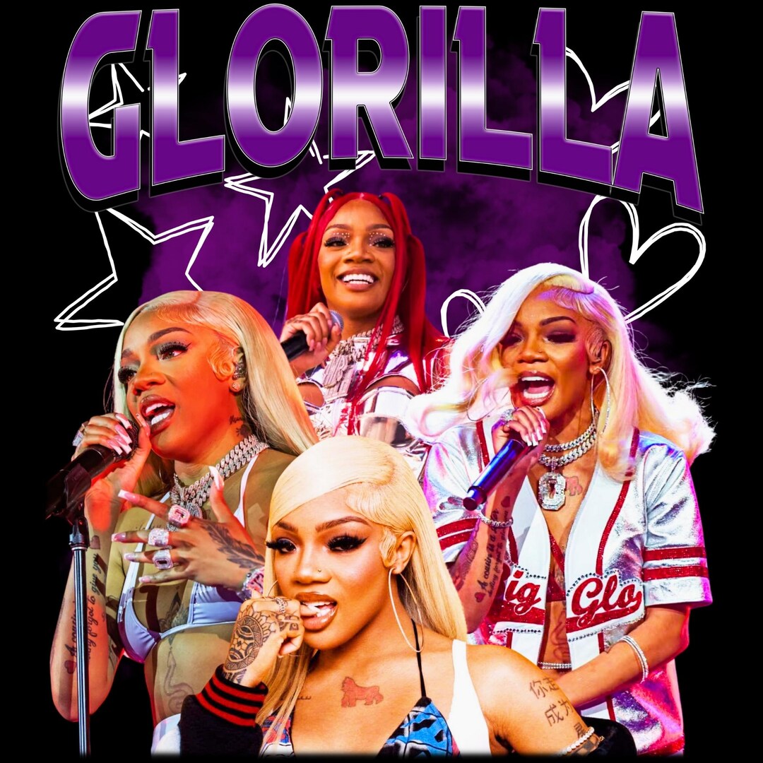 GLORILLA T Shirt Design. PNG Digital 4500x5100 Px. Rap Rapper, Hiphop ...
