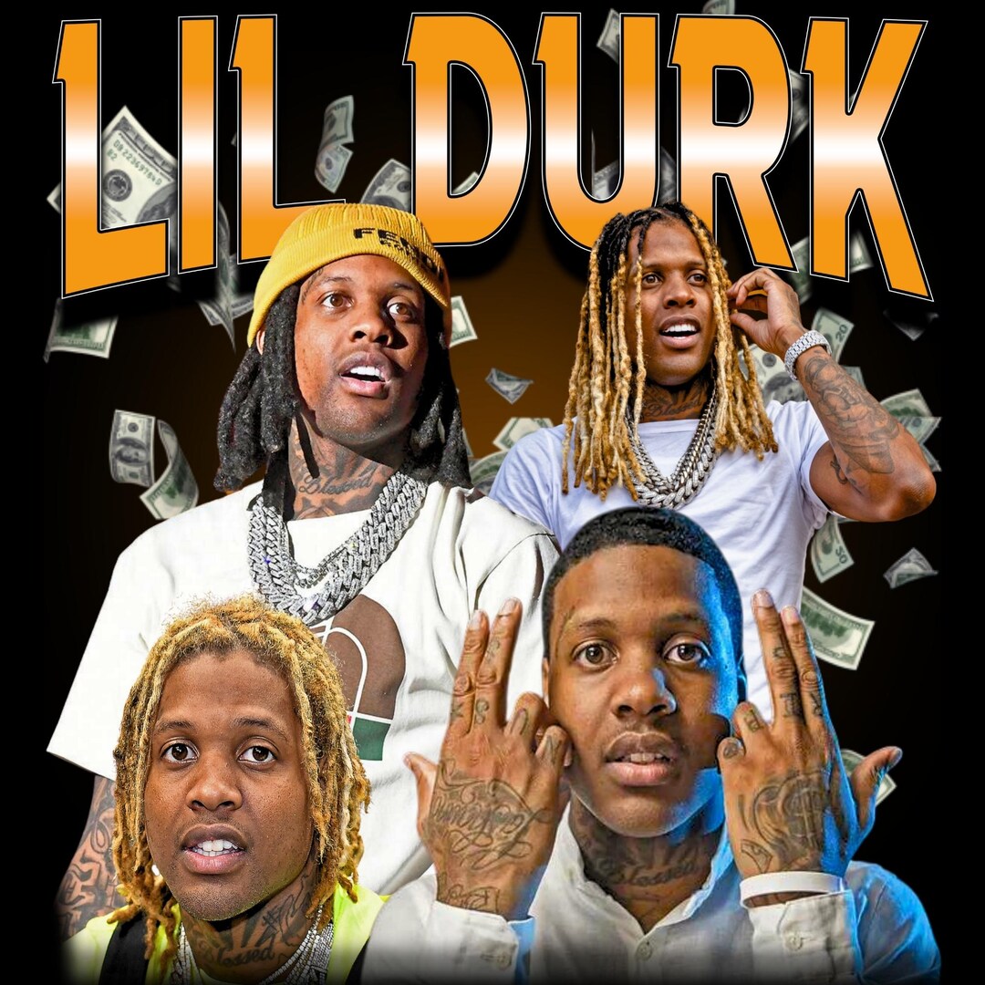 LIL DURK T Shirt Design. PNG Digital 4500x5100 Px. Rapper, Hiphop ...