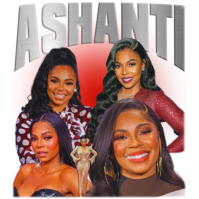 ASHANTI T Shirt Design. PNG Digital 4500x5100 Px. Rapper, Rap, Hiphop ...