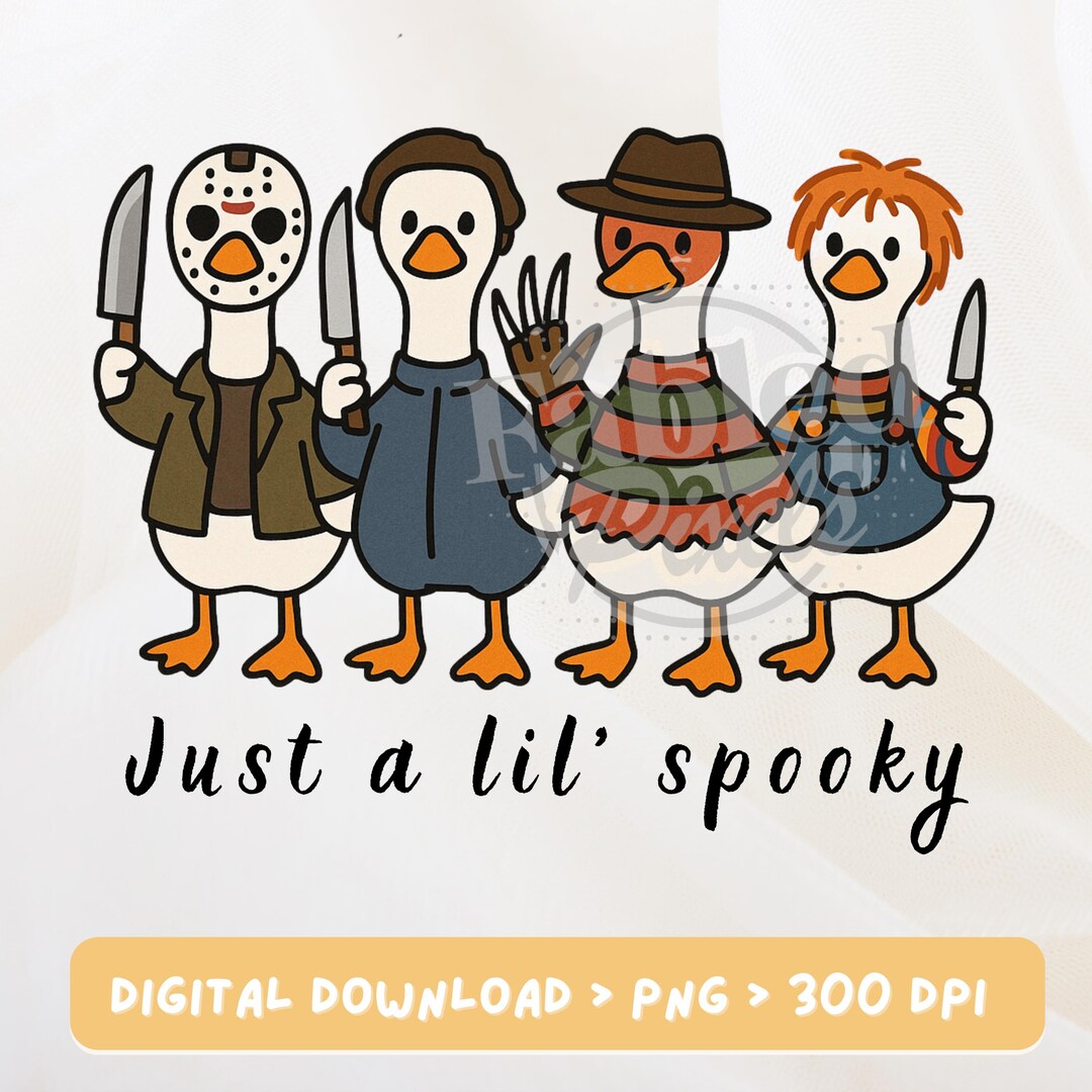 Funny Halloween Goose PNG, Horror Movie Geese (digital Download) - Etsy