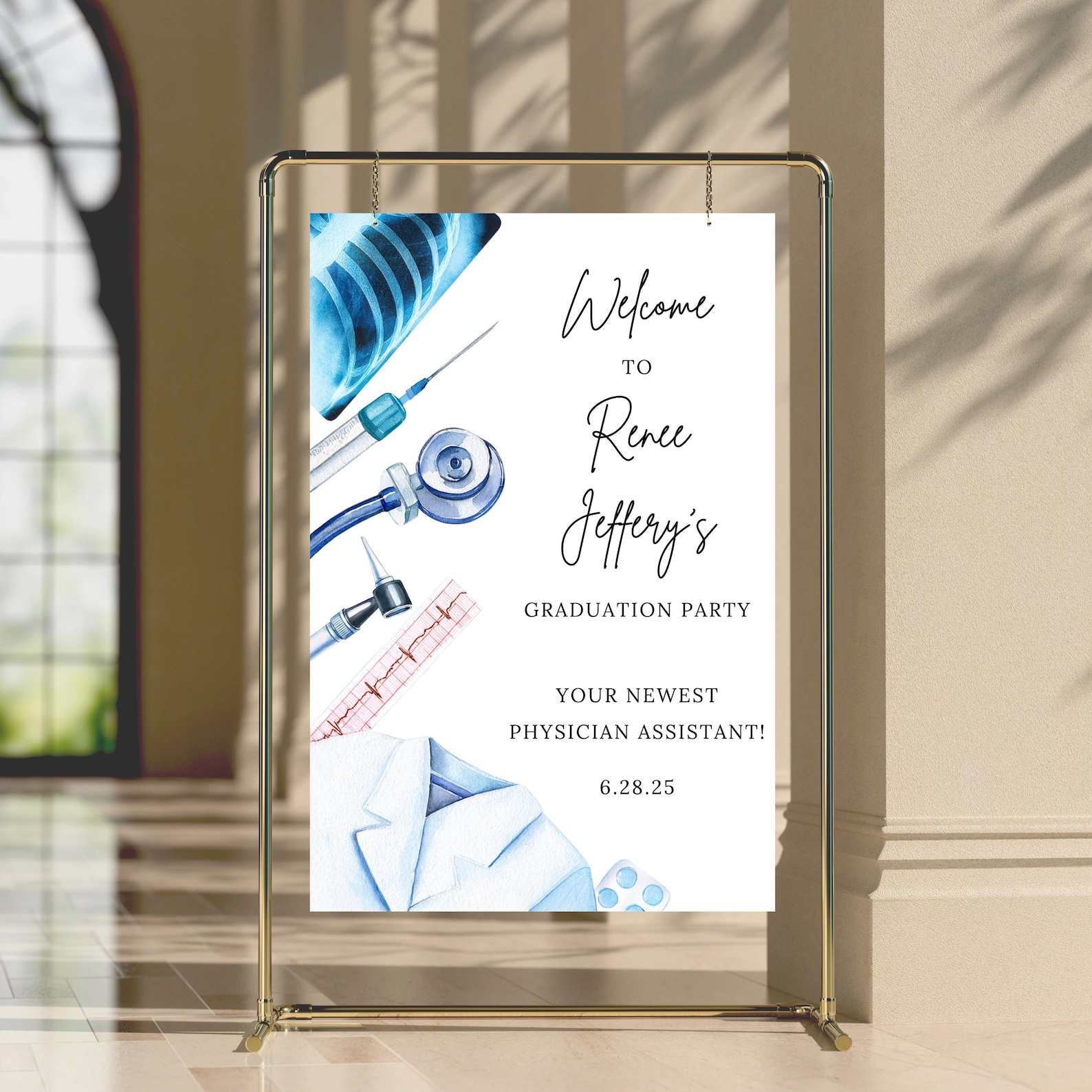 Physician Assistant Graduation Welcome Sign|nurse Practitioner ...