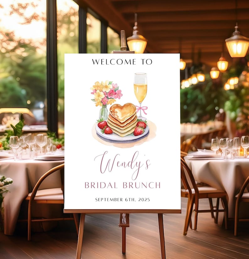 Bridal Brunch Welcome Sign | Bridal Shower Welcome Sign Digital ...