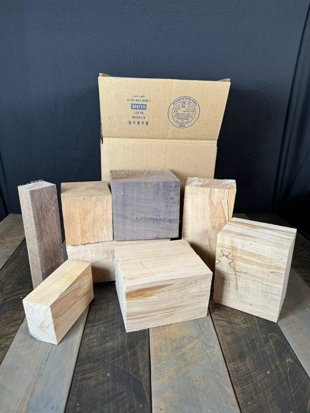 Hardwood Scrap Wood Box – Maple & Cherry Cut-offs for Crafting - Etsy