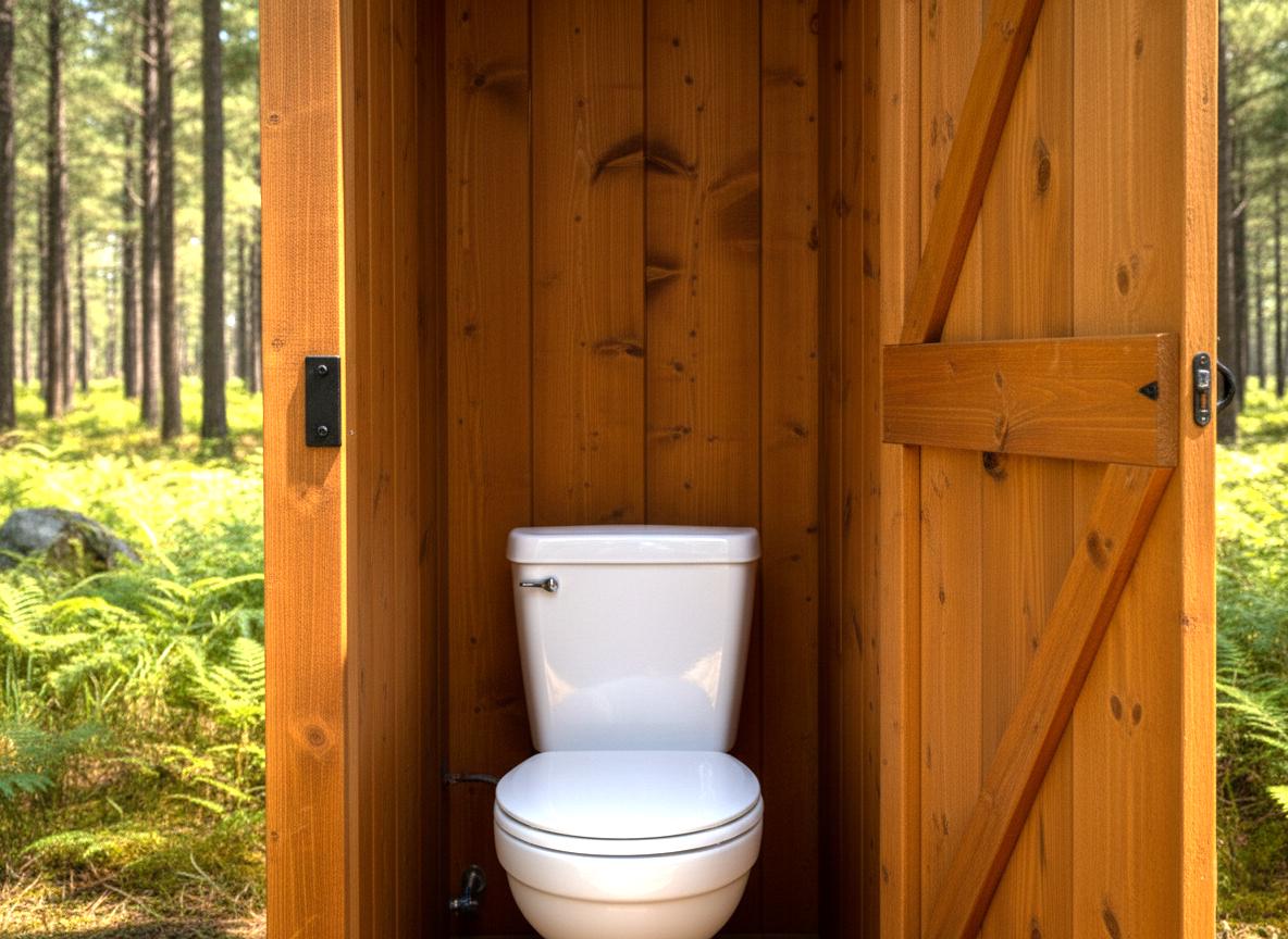 Outdoor Outhouse Toilet Plan – DIY Privacy Shed, Step-by-step PDF ...