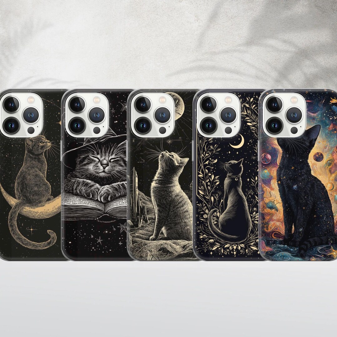 Beautiful Cat Phone Cases iPhone 16 Pro, 15, 14, 13, 12, 11, Samsung ...