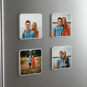 Custom Photo Refrigerator Magnets – Personalized Family Gift, Set of 9 ...