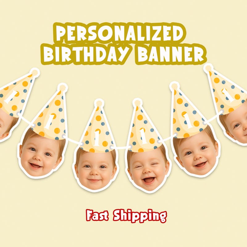 Custom Face Photo Banner - Etsy