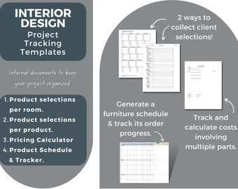 Interior Design Selection & Renovation Budget Spreadsheets - Etsy