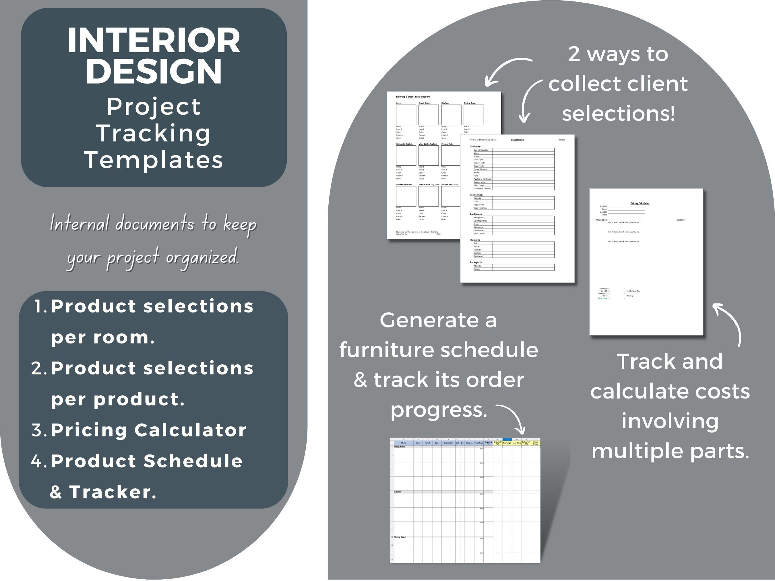 Client Selections Renovation Planner Project Tracker Template for ...