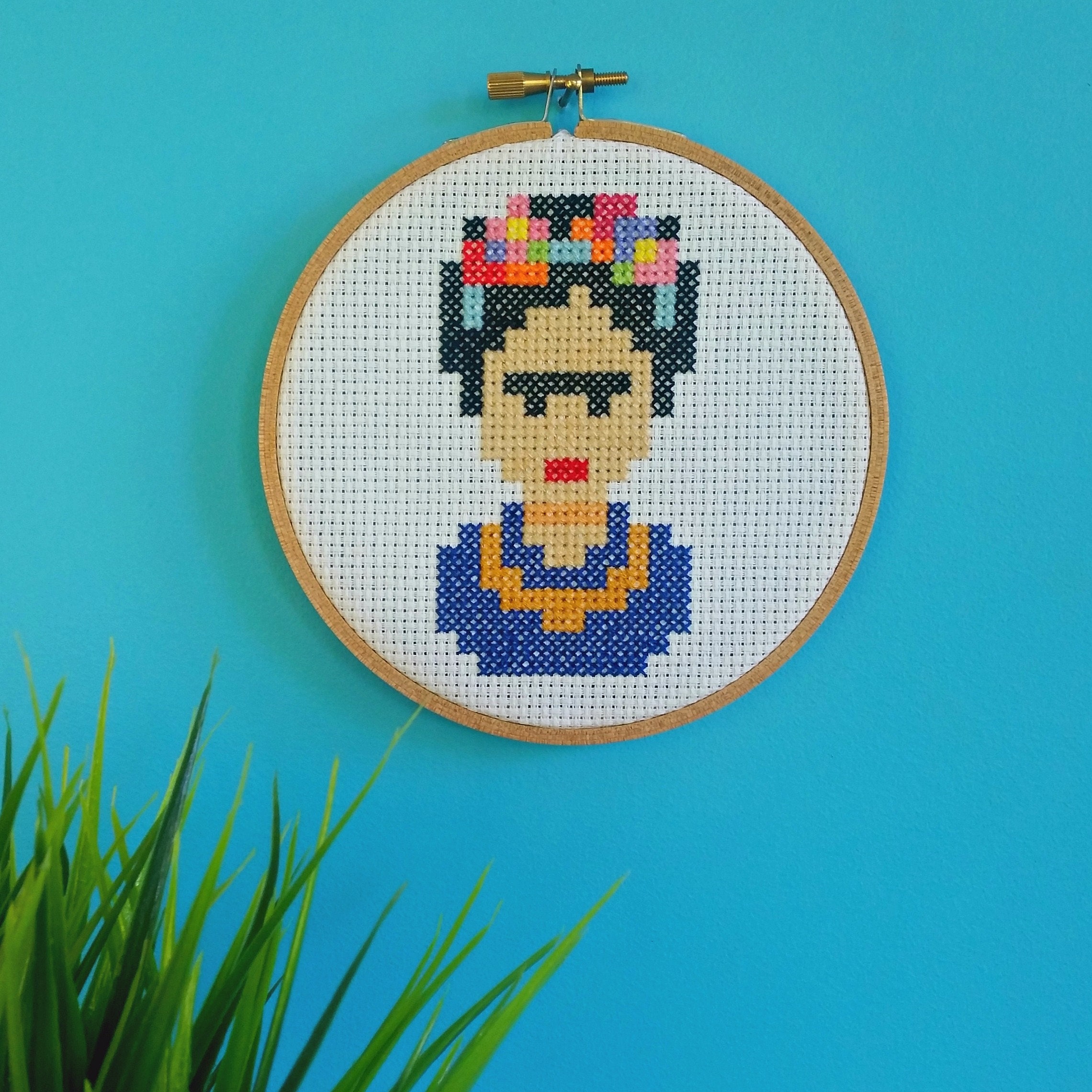 Frida Kahlo Cross Stitch Pattern. Pdf Instant Download. Easy Beginners ...
